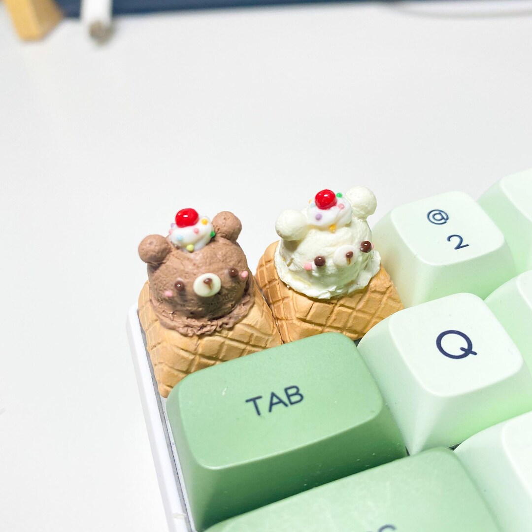 Ice Cream Bear Keycap Artisan Keycap - Etsy Canada