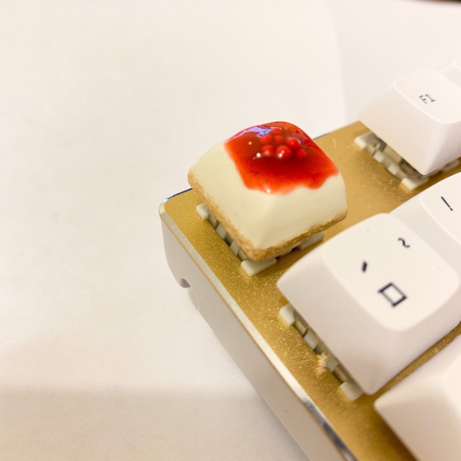 Cherry Cheesecake Keycap Artisan Keycap - Etsy