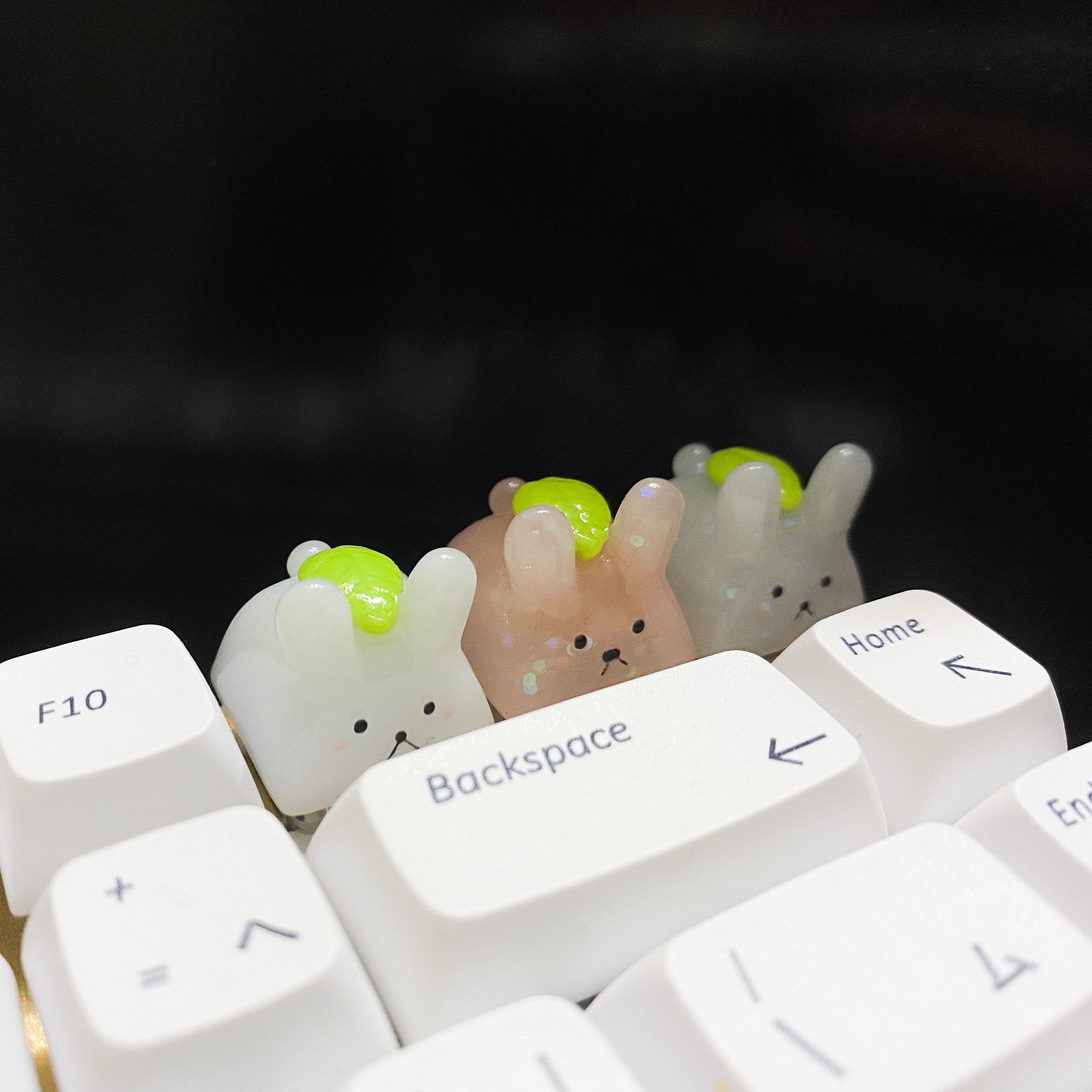 Bunny Mochi Keycap Artisan Keycap - Etsy