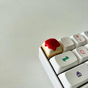 Cherry Cheesecake Keycap Artisan Keycap - Etsy