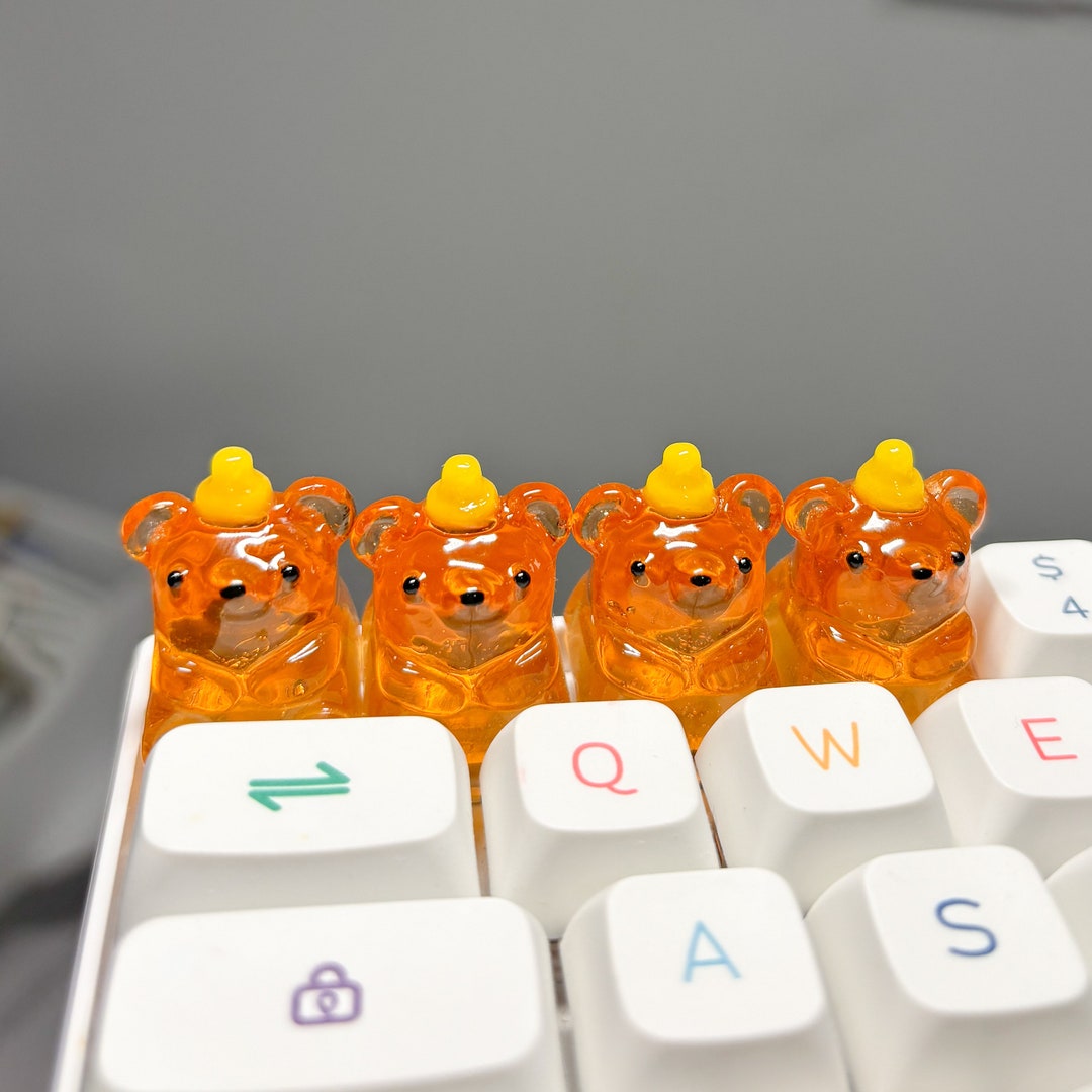 Honey Bear Keycap | Artisan Keycap - Etsy