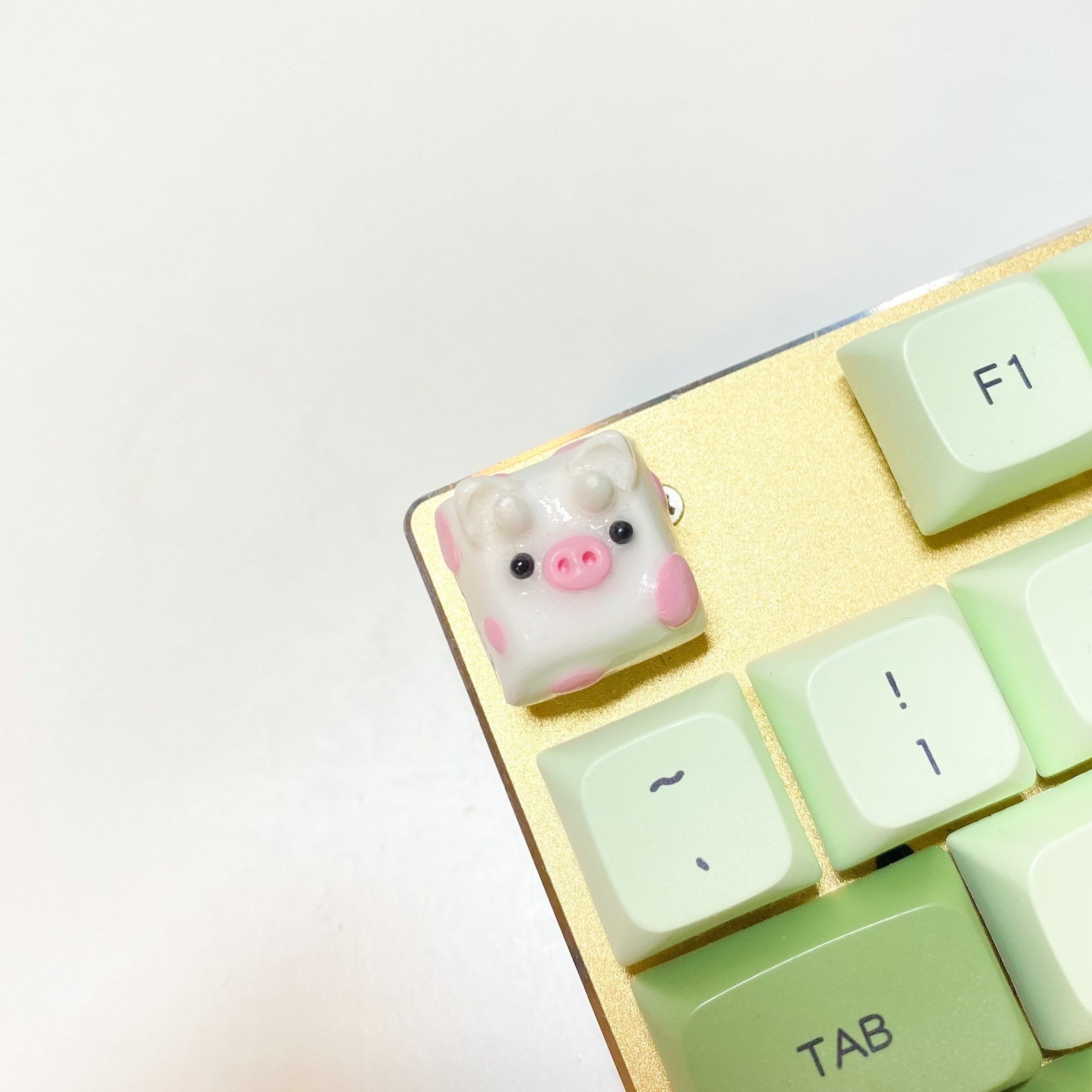 Strawberry Cow Keycap Artisan Keycap Cute Keycap - Etsy