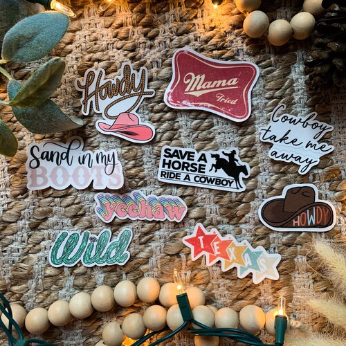 Country Music Inspired Stickers pack 2 Separate or Pack - Etsy
