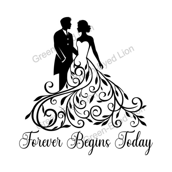 Forever Begins Today Digital File Wedding File With Beautiful - Etsy