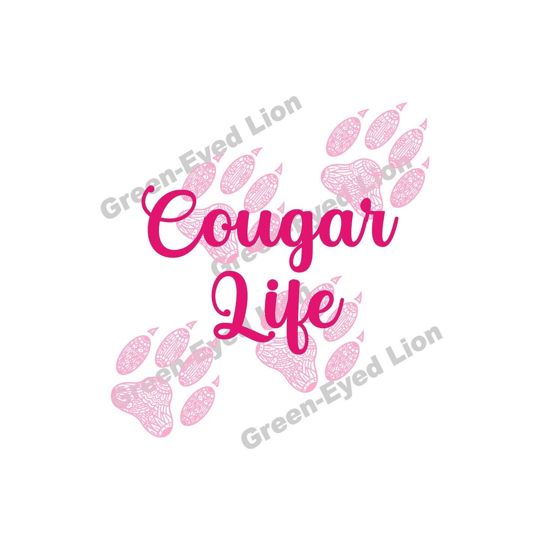 Cougar Life Digital File for T-shirts, Calendars, Cups, and More PNG ...