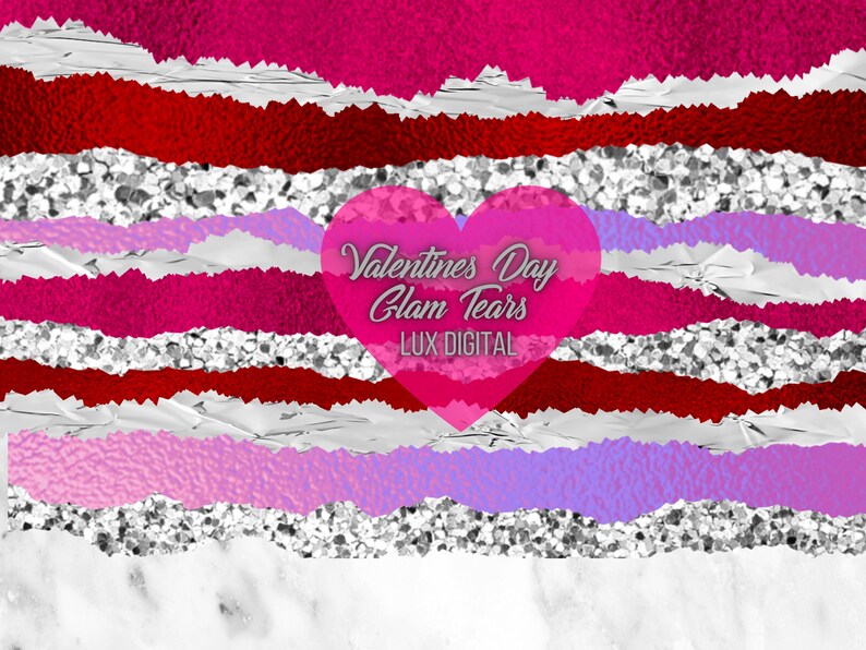 Glam Tears Valentines Tears Clipart, Glitter Valentines Day Tear ...