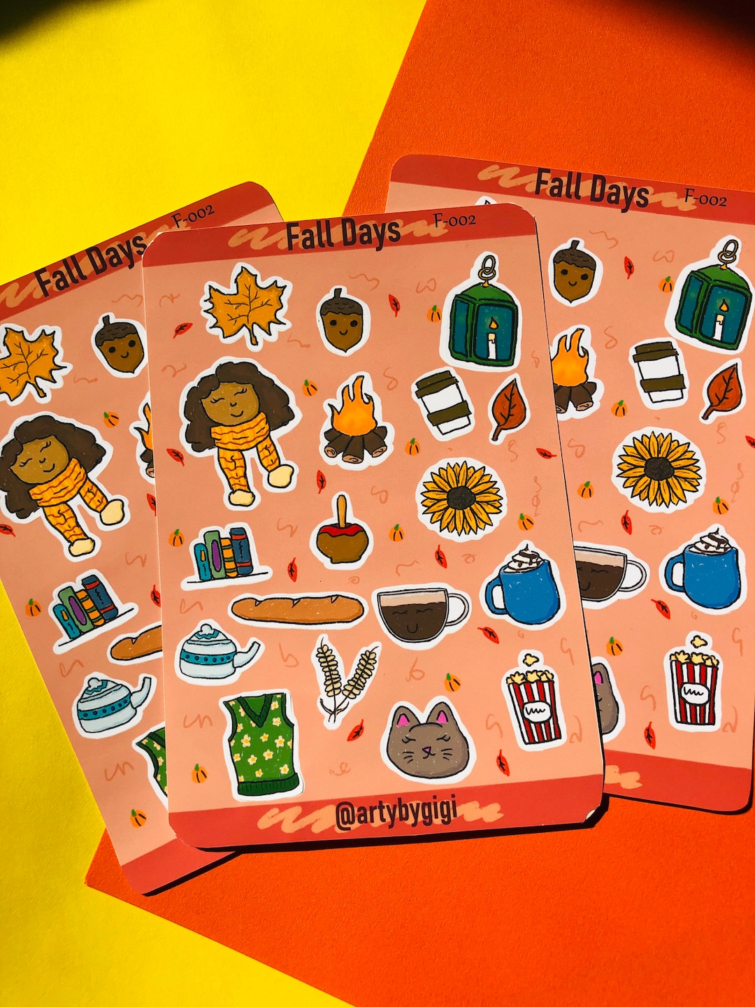 Fall Sticker Sheet, Bullet Journal Stickers, Planner Stickers, Fall ...