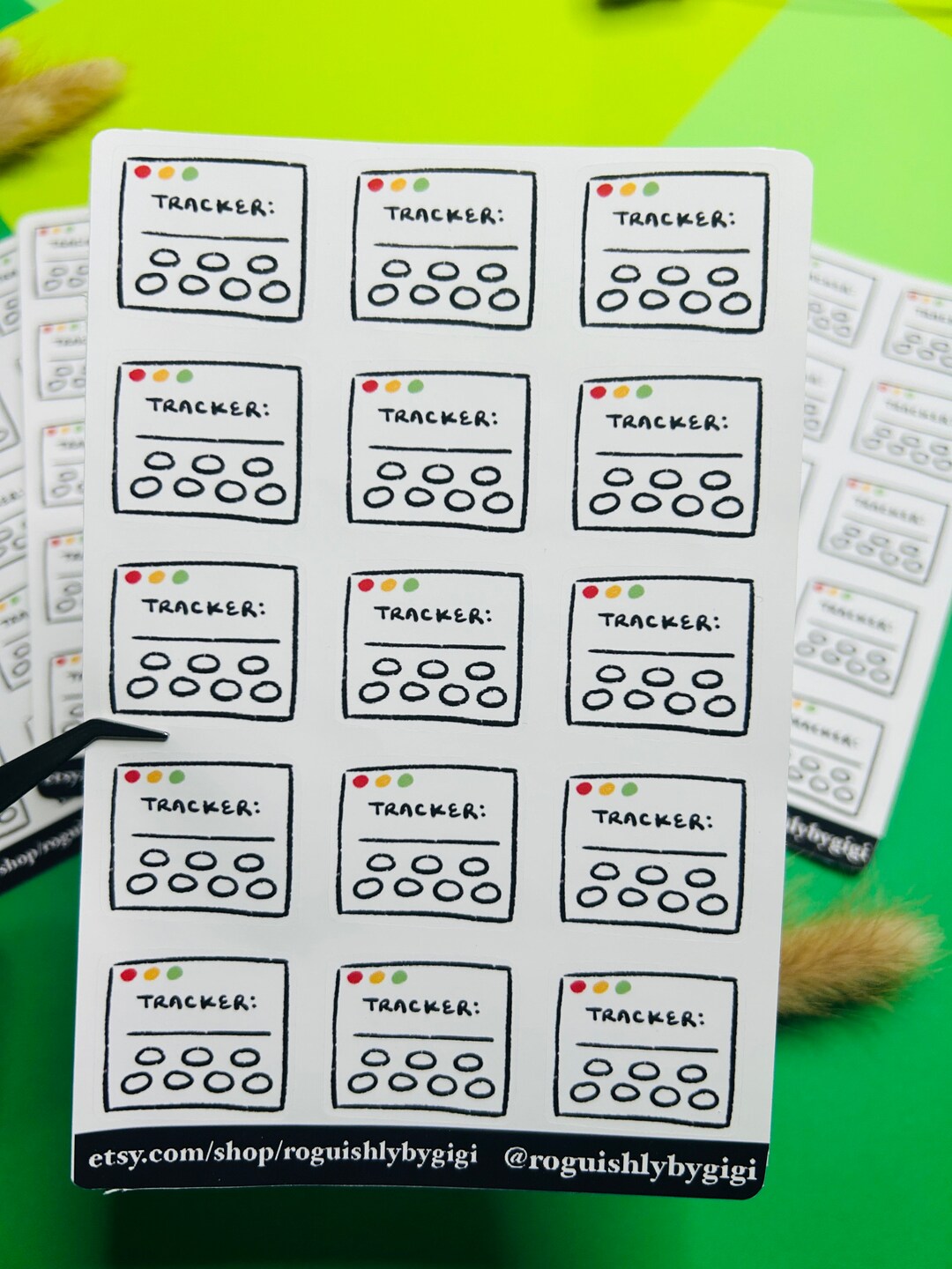 Habit Tracker Stickers Sheet, Planner Sticker, Productivity, Journal ...