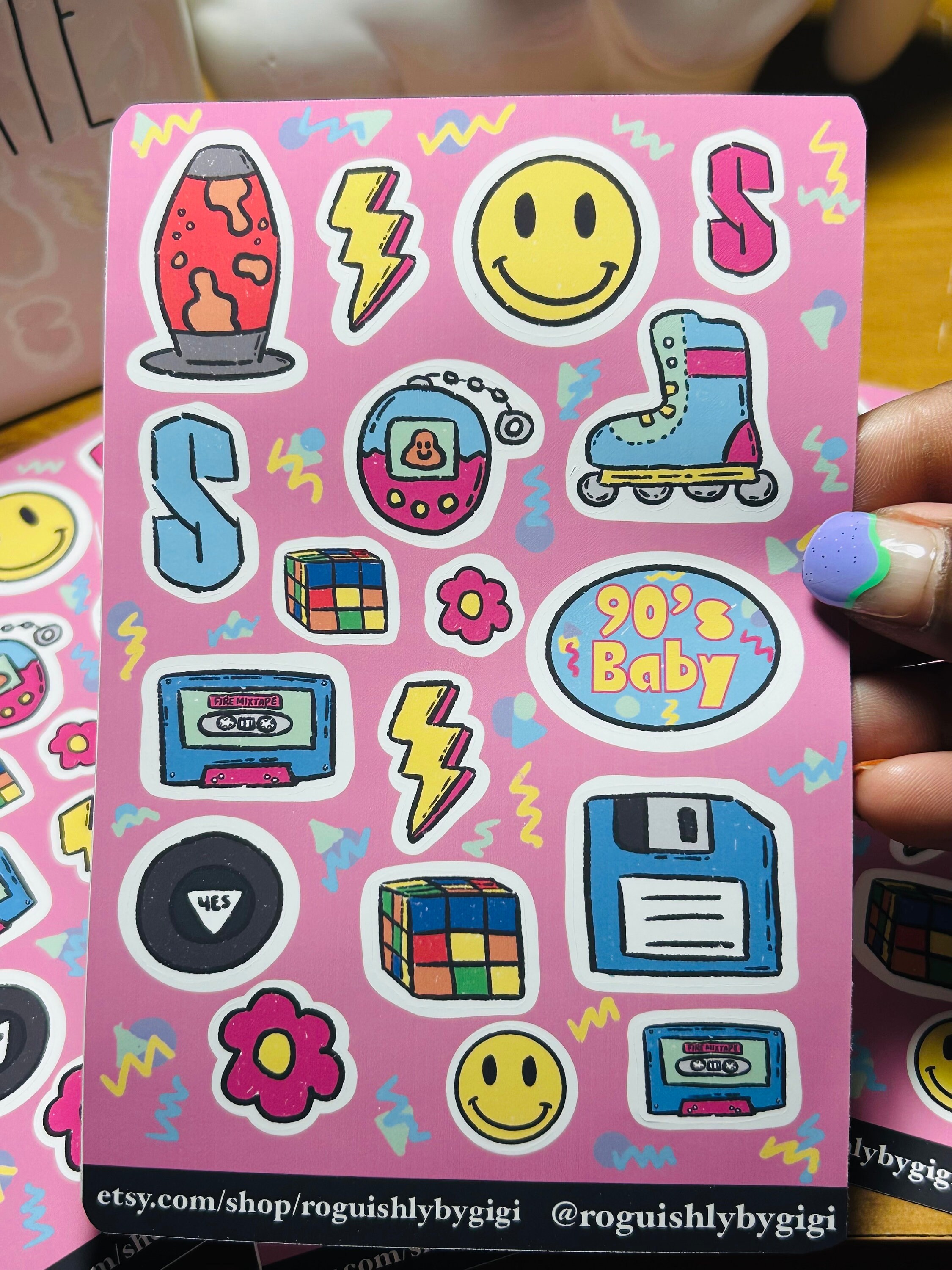 90's Planner Sticker Sheet, Bullet Journal, Scrapbook - Etsy