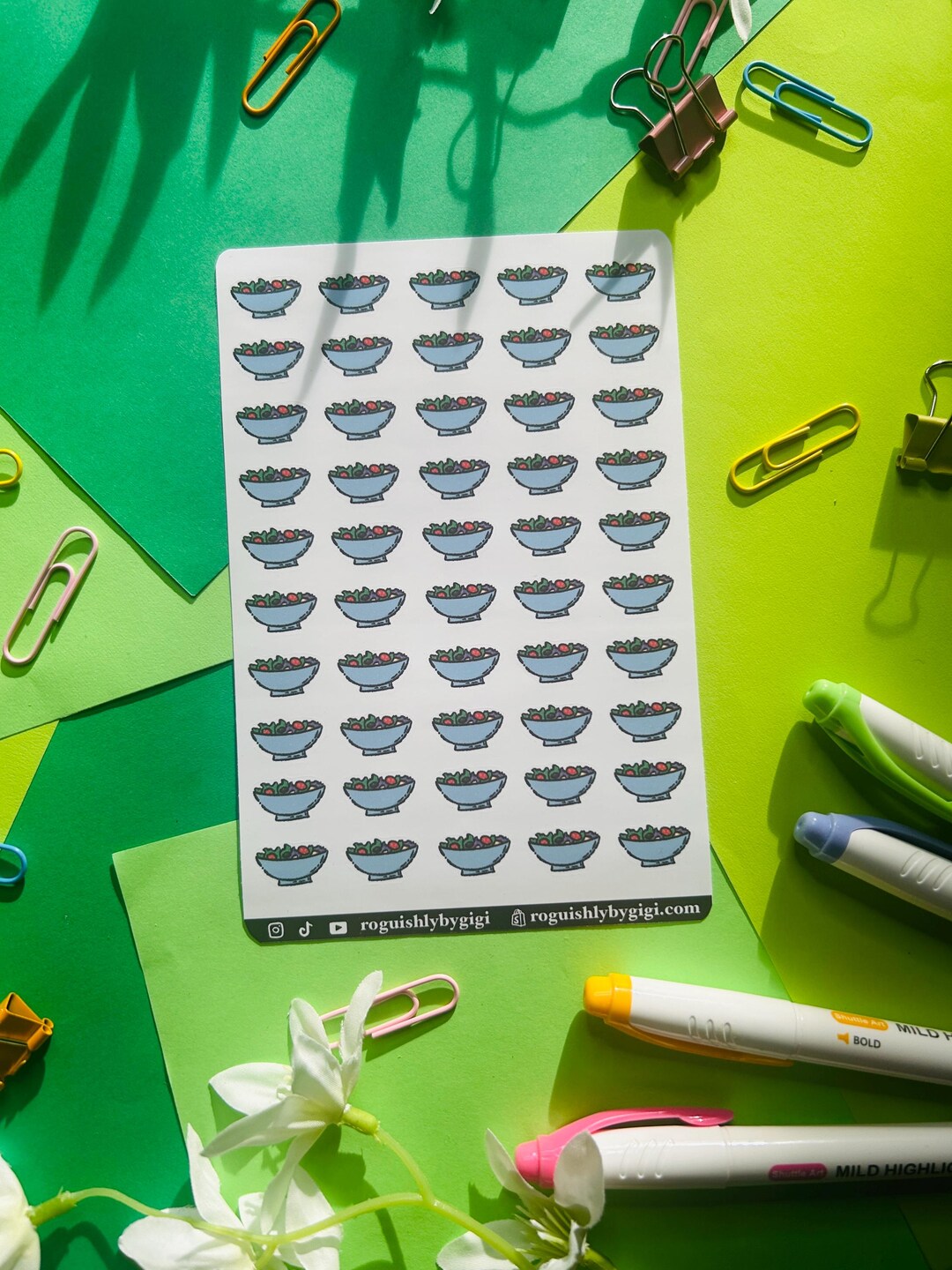 Salad Planner Stickers: Health Tracker, Journal, Bujo - Etsy