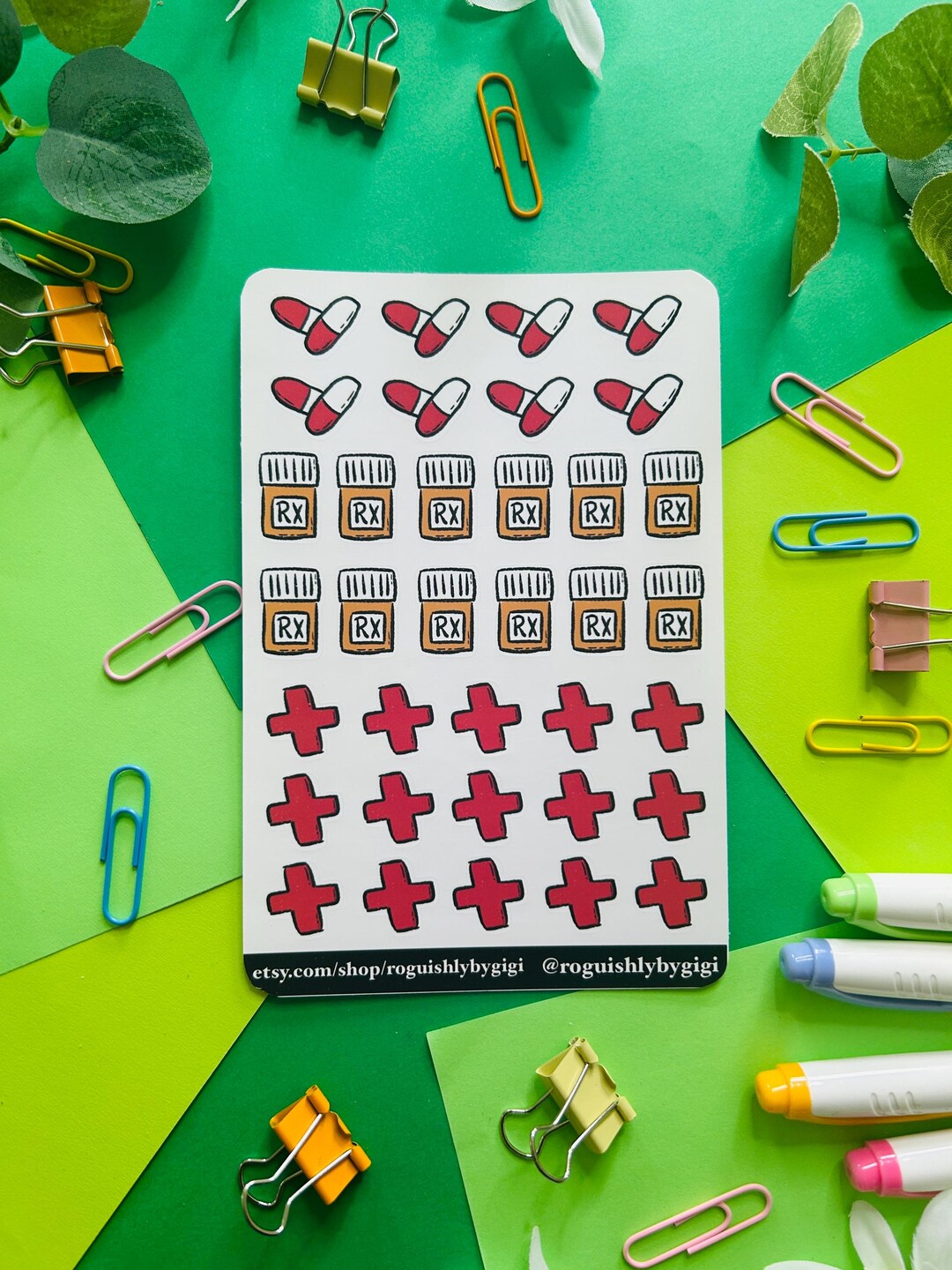 Medical Planner Sticker S Sheet, Bujo, Scrapbook, Bullet Journal, Deco ...