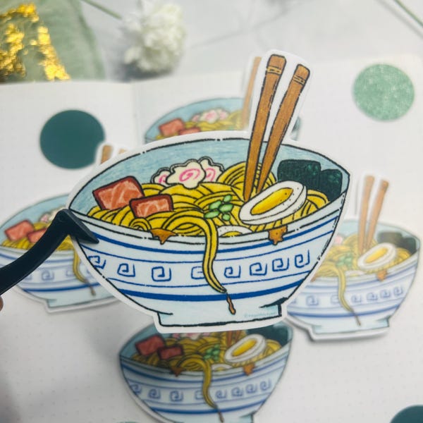 Ramen Stickers - Etsy