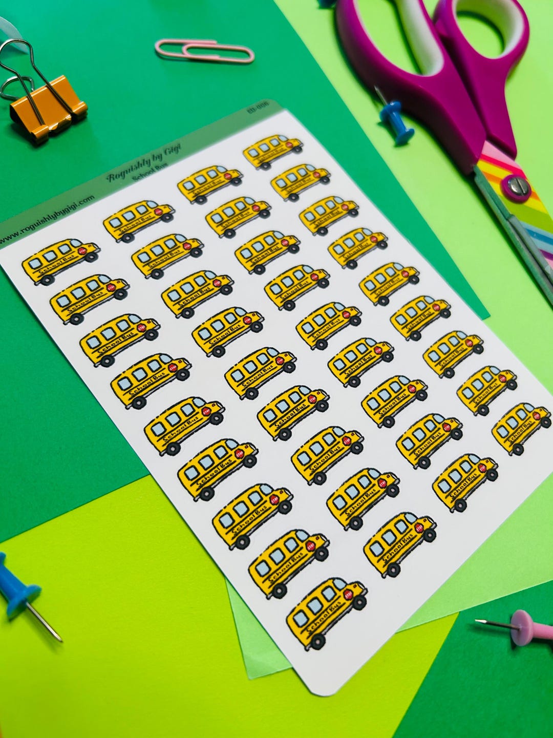 School Bus Planner Stickers, Deco, Organization, Functional Stickers - Etsy
