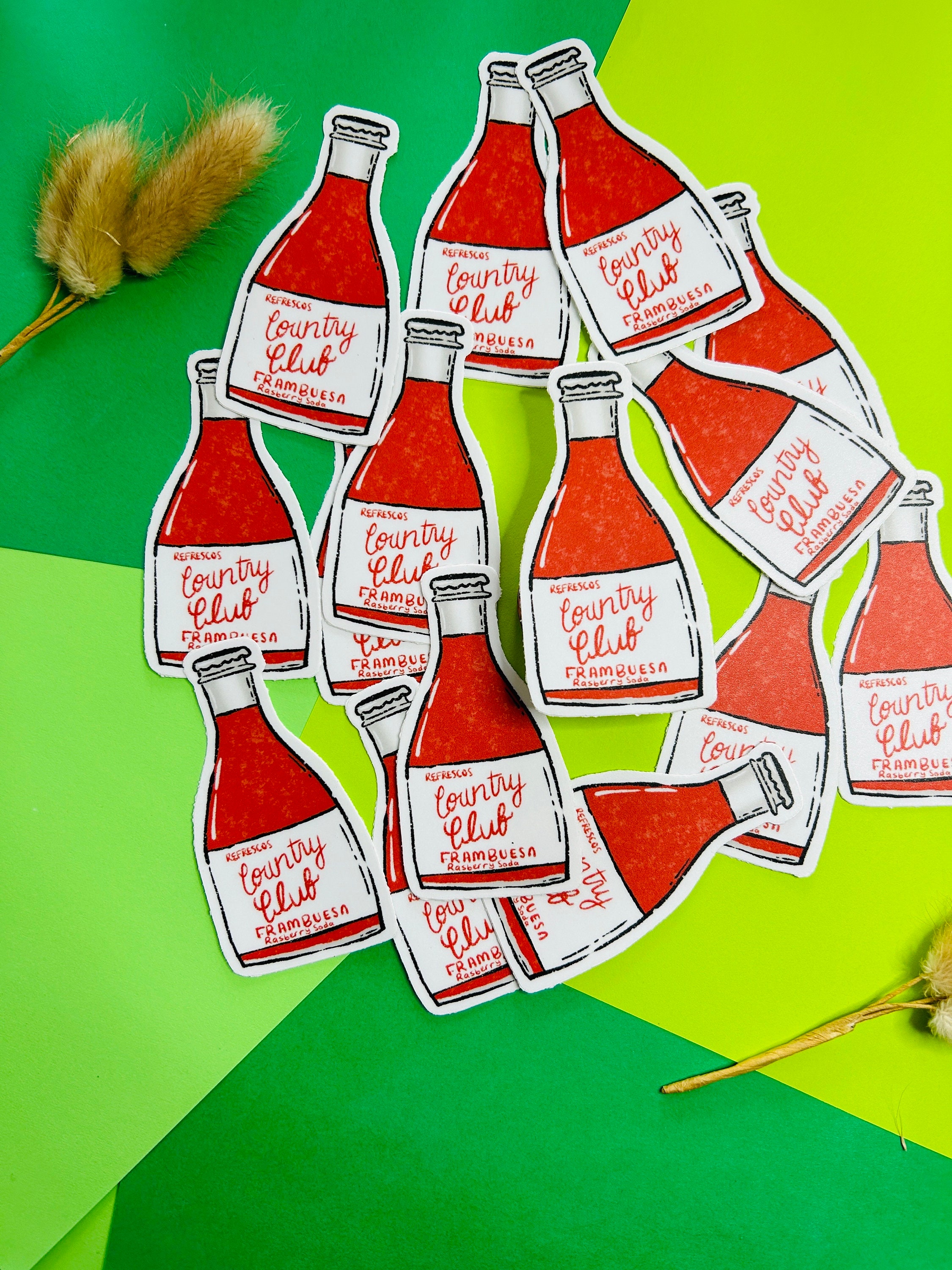 Country Club Soda Vinyl Sticker Set: Dominican Pop Stickers - Etsy