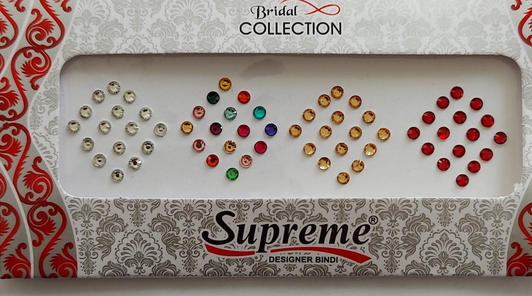 Bridal Bindi Stickers, Multicolour Face Gems, Indian Jewelry - Etsy