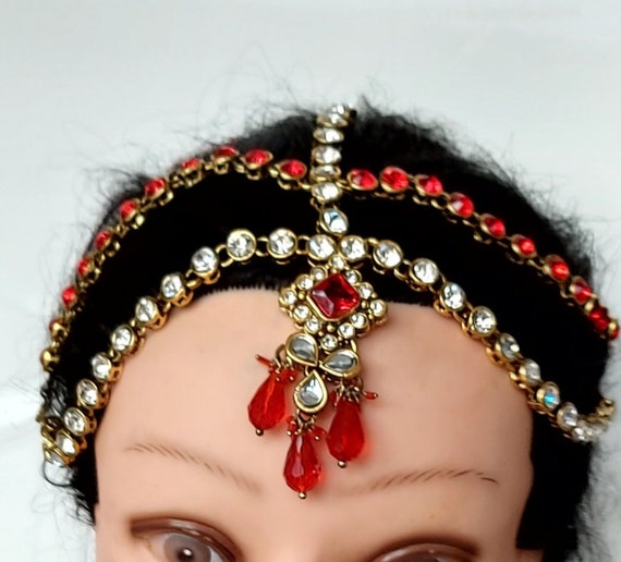 Indian Traditional Hair Forehead Jewellery Mang Matha Matha - Etsy