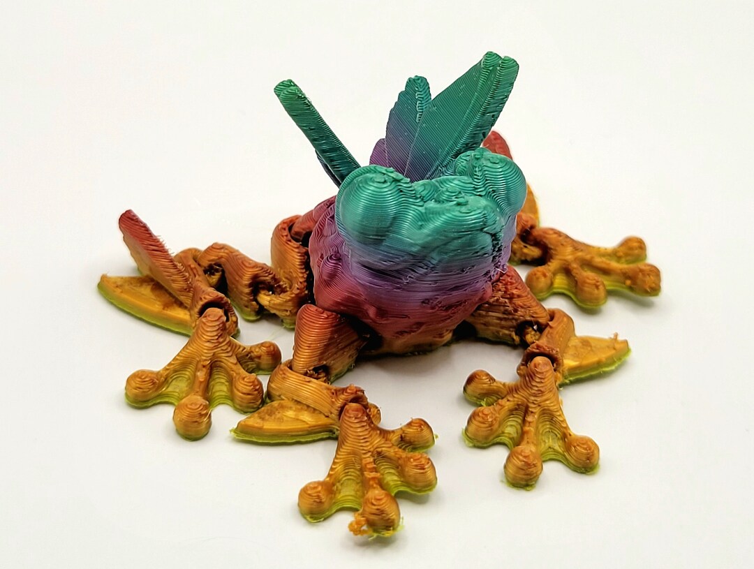 3D Printed Flutter Frog From Tik Tok - Fidget Toy - 3d Printed Toys ...