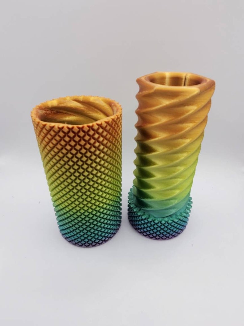 3d Printed Knurled Twist Container Self Closing Nug Jug - Etsy