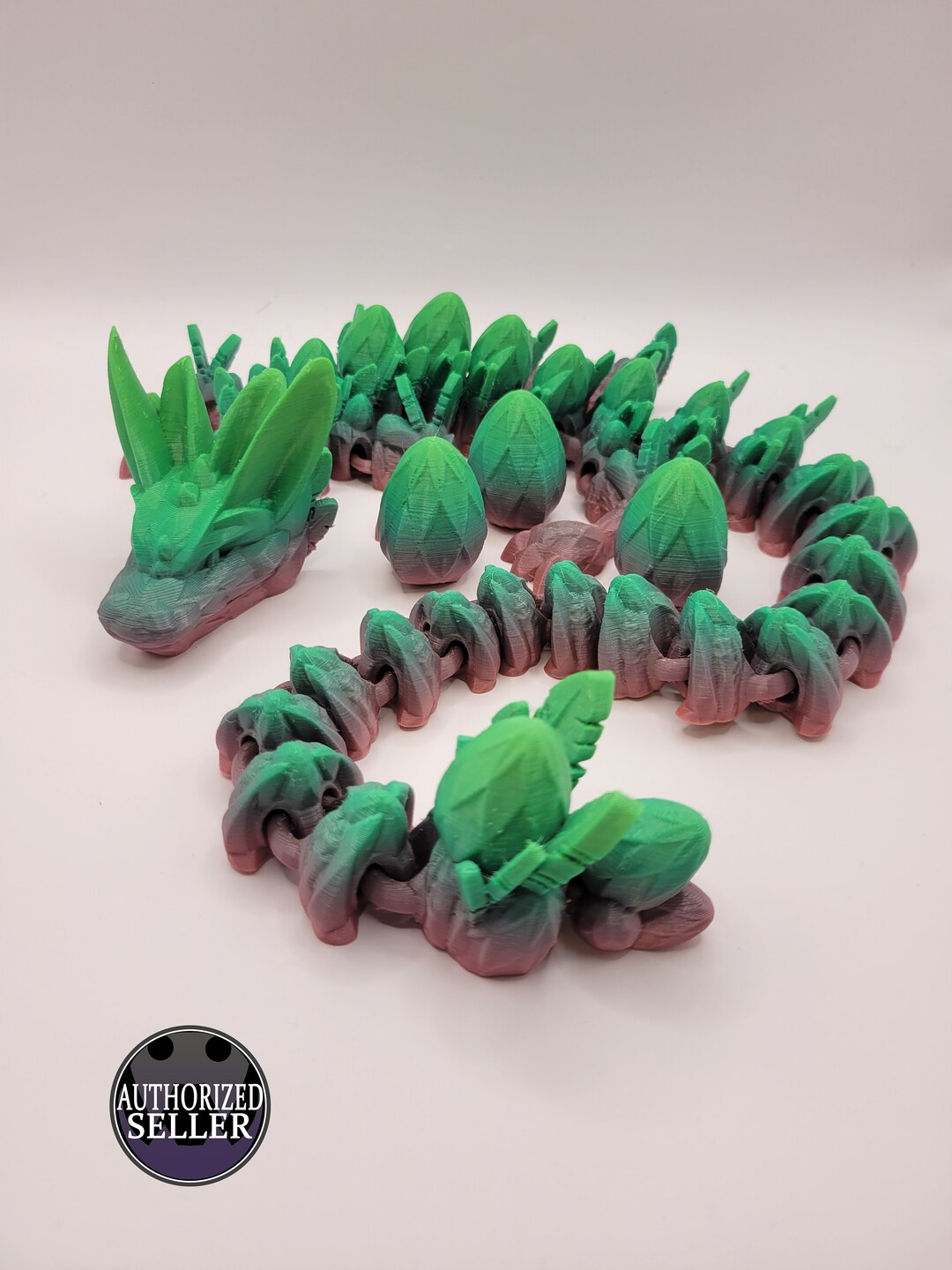 3D Printed Articulated Easter Dragon | Dragon Fidget Toy | Flexi Easter ...