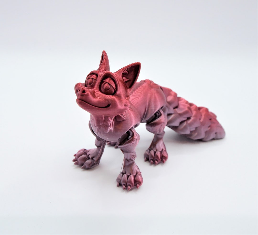 3D Printed Flexi Fox | 3D Printed Articulating Fox | Fidget Toy | Desk ...