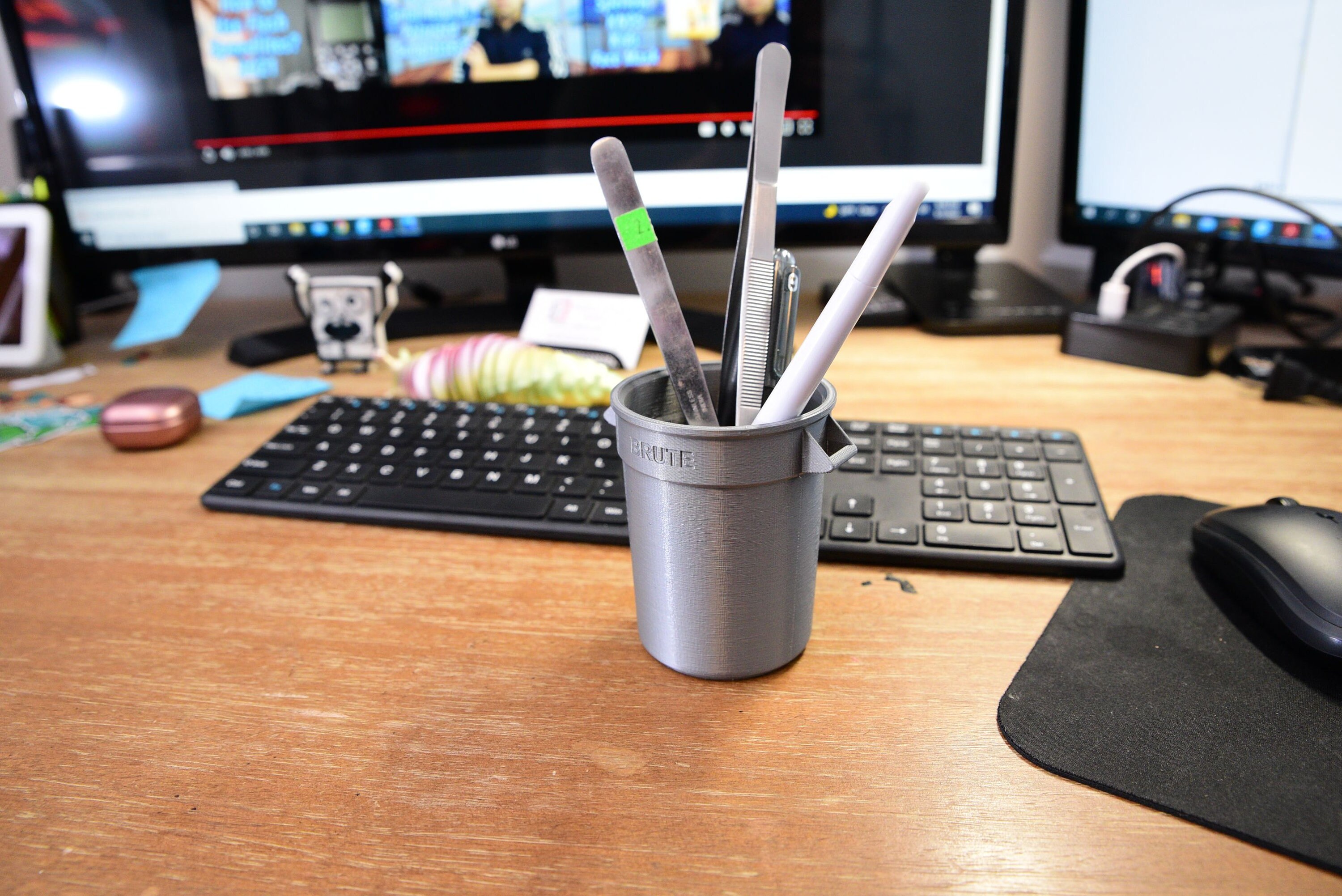 Trash Can Pen and Tool Holder Brute Inspired 3D Printed Pen - Etsy