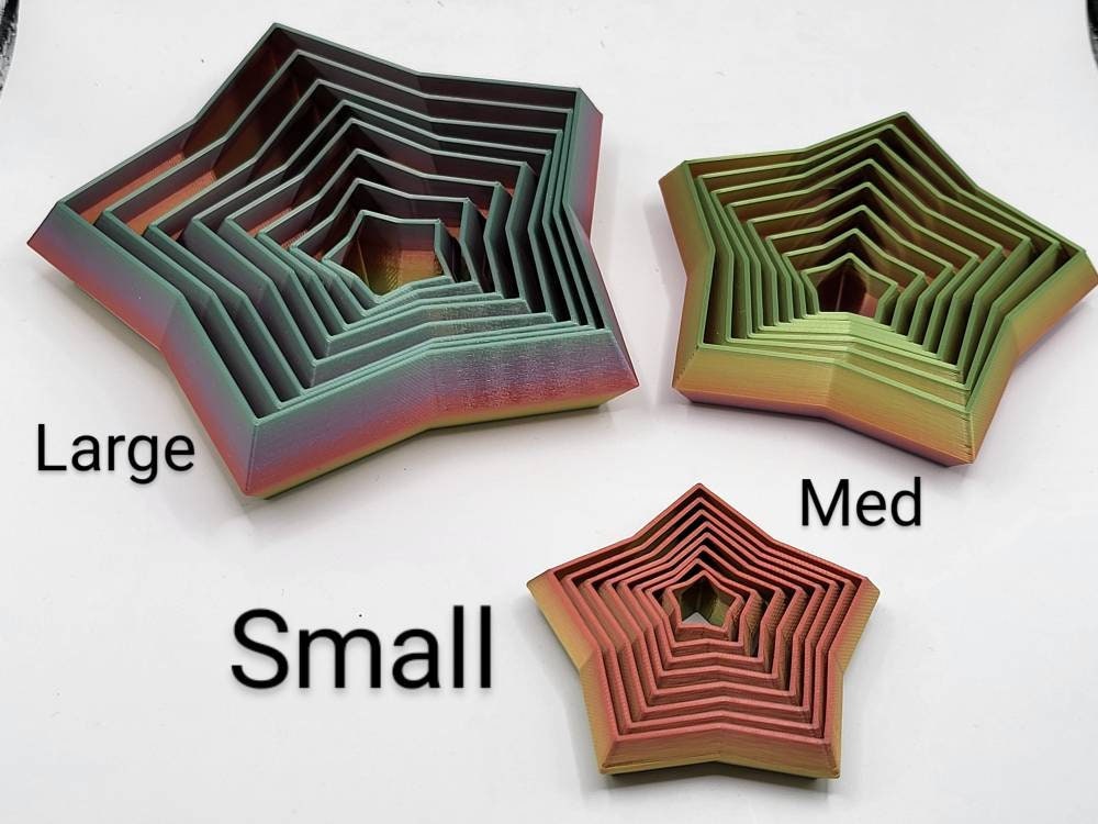 3D Printed Fidget Stars Extremely Fun to Play With - Etsy