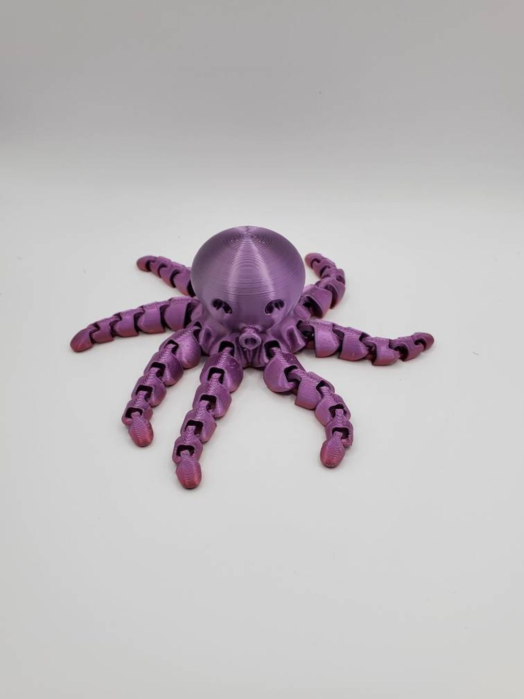 Flexi Octopus Desk Toy 3D Printed, 3D Printed Toys, 3D Printed Fidget ...