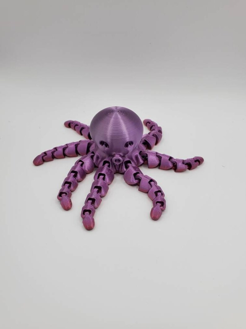 Flexi Octopus Desk Toy 3D Printed 3D Printed Toys 3D Printed | Etsy