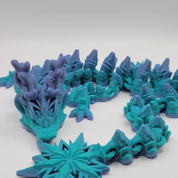 3d Printed Ice Dragon - Etsy