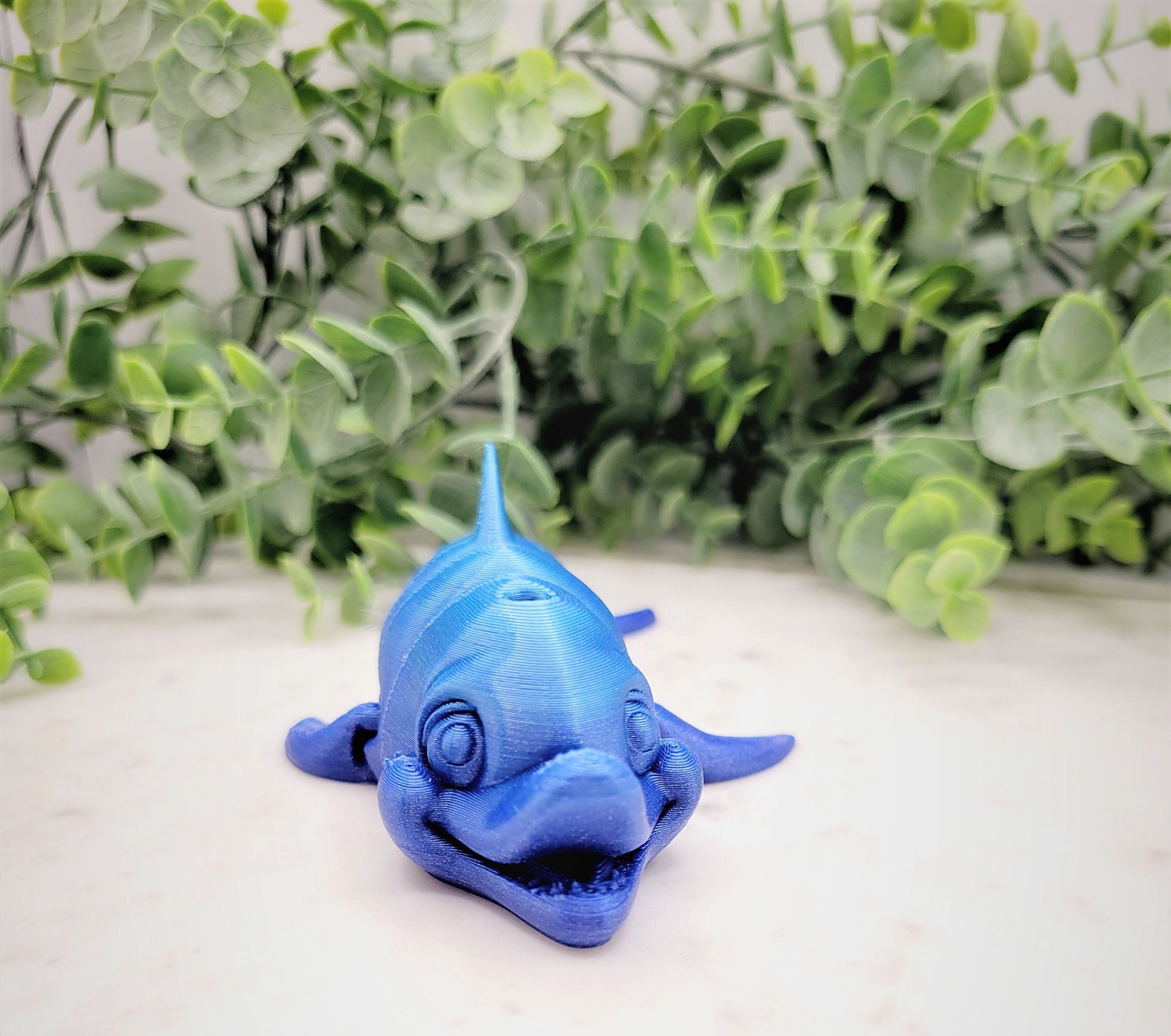3D Printed Articulating Flexi Dolphin From Tik Tok Fidget - Etsy