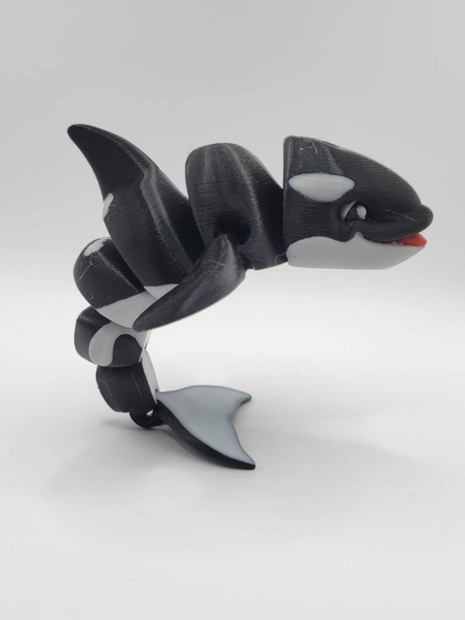 3D Printed Articulating Flexi Orca From Tik Tok Fidget Toy - Etsy