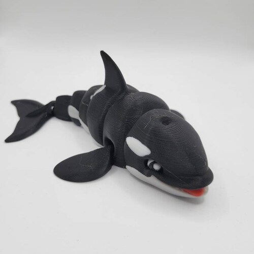 3D Printed Articulating Flexi Orca From Tik Tok Fidget Toy - Etsy