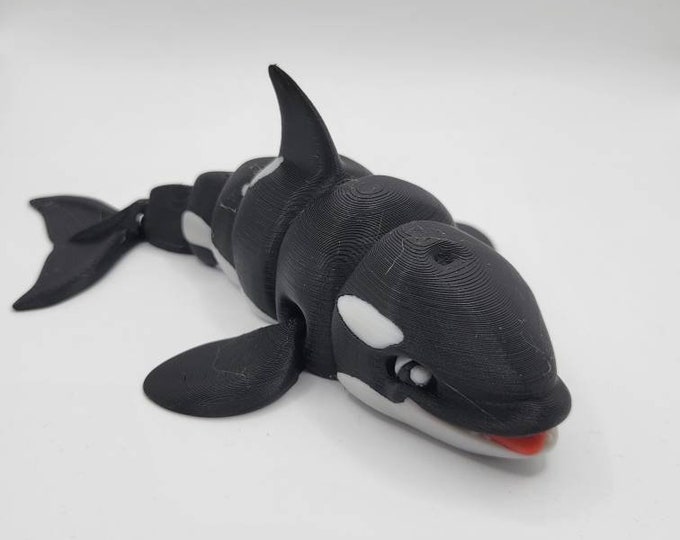 3D Printed Articulating Flexi Orca From Tik Tok Fidget Toy 3d Printed ...