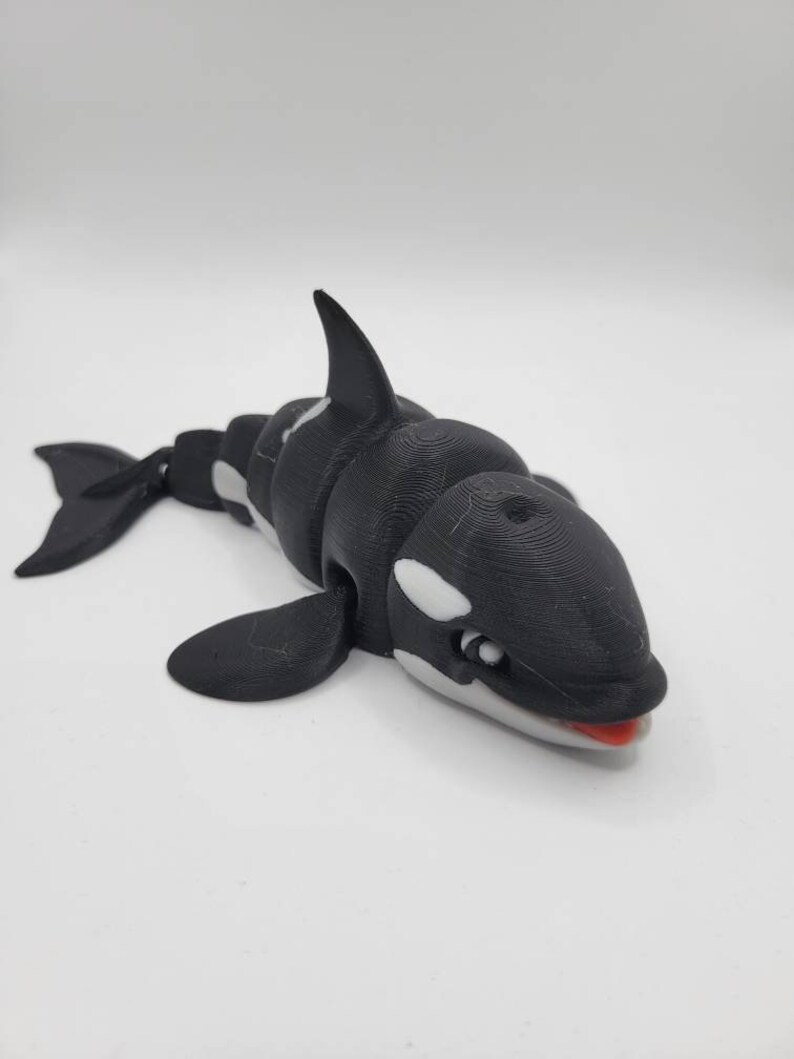 3D Printed Articulating Flexi Orca From Tik Tok Fidget Toy - Etsy
