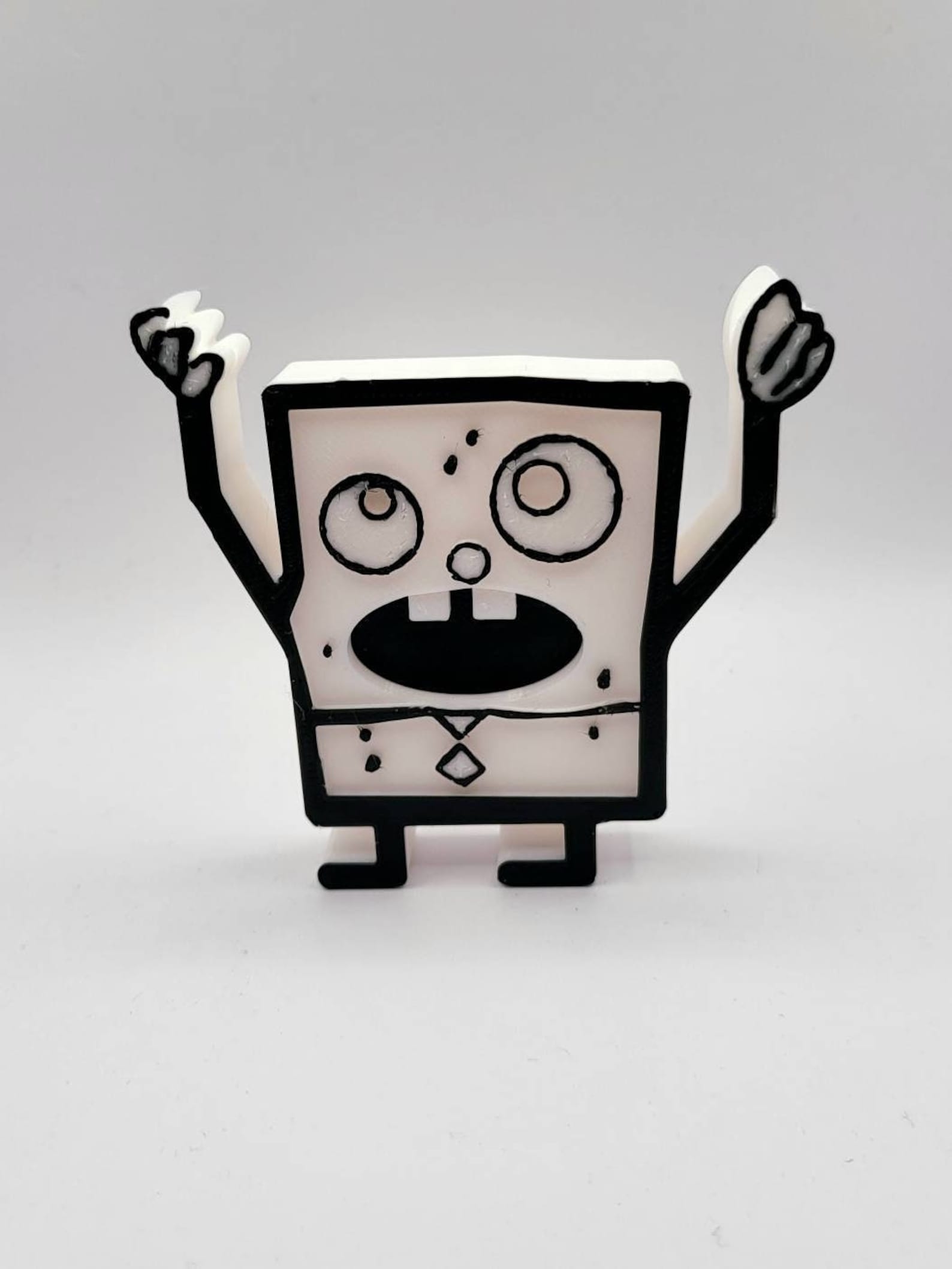 3D Printed Color Doodlebob Pencil/pen Holder Spongebob - Etsy