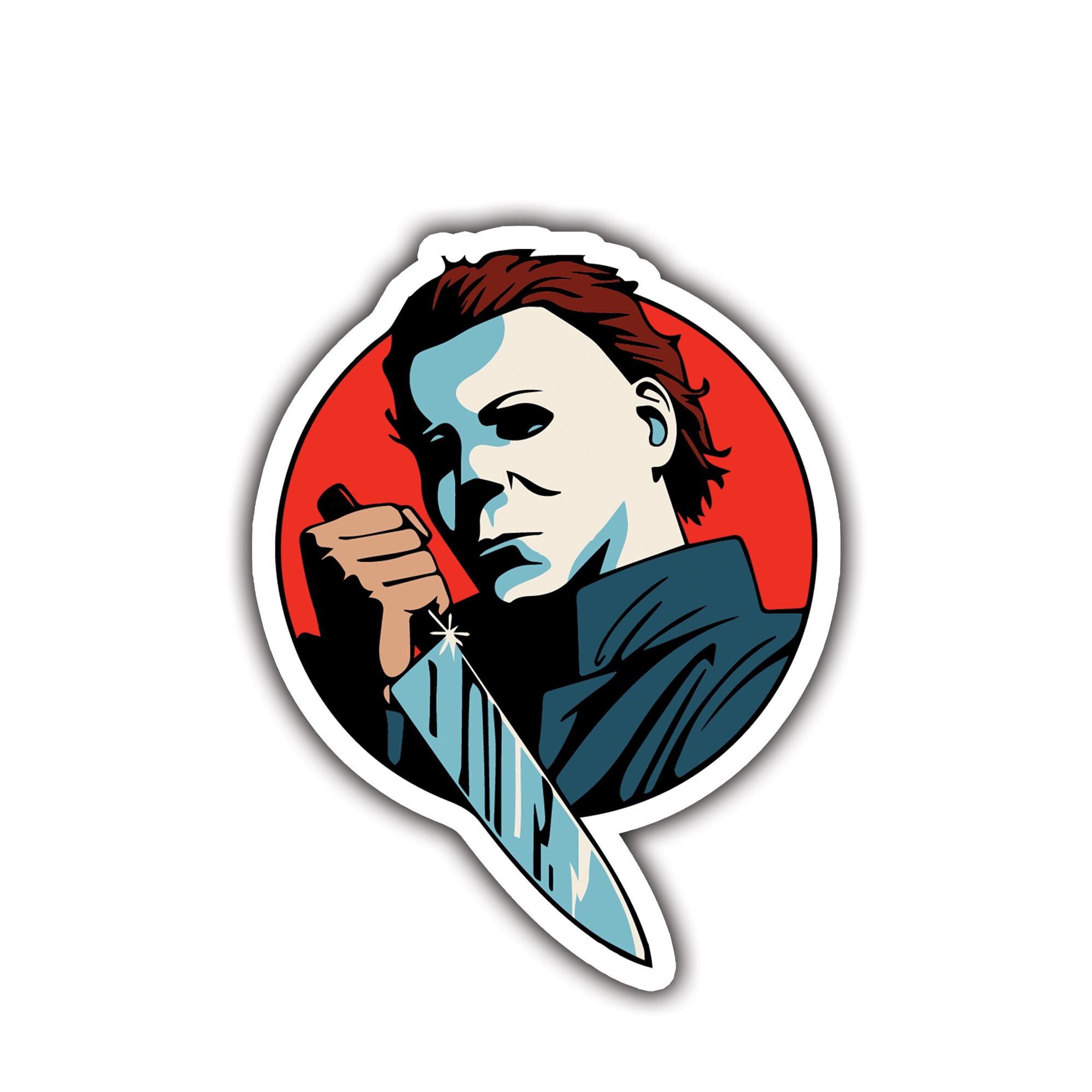Michael Myers Halloween Sticker | Laptop Sticker | Horror Movie Sticker ...