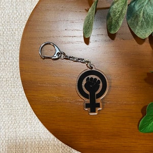 Feminist Symbol Keychains Acrylic Charms Feminist Keychains the Future ...