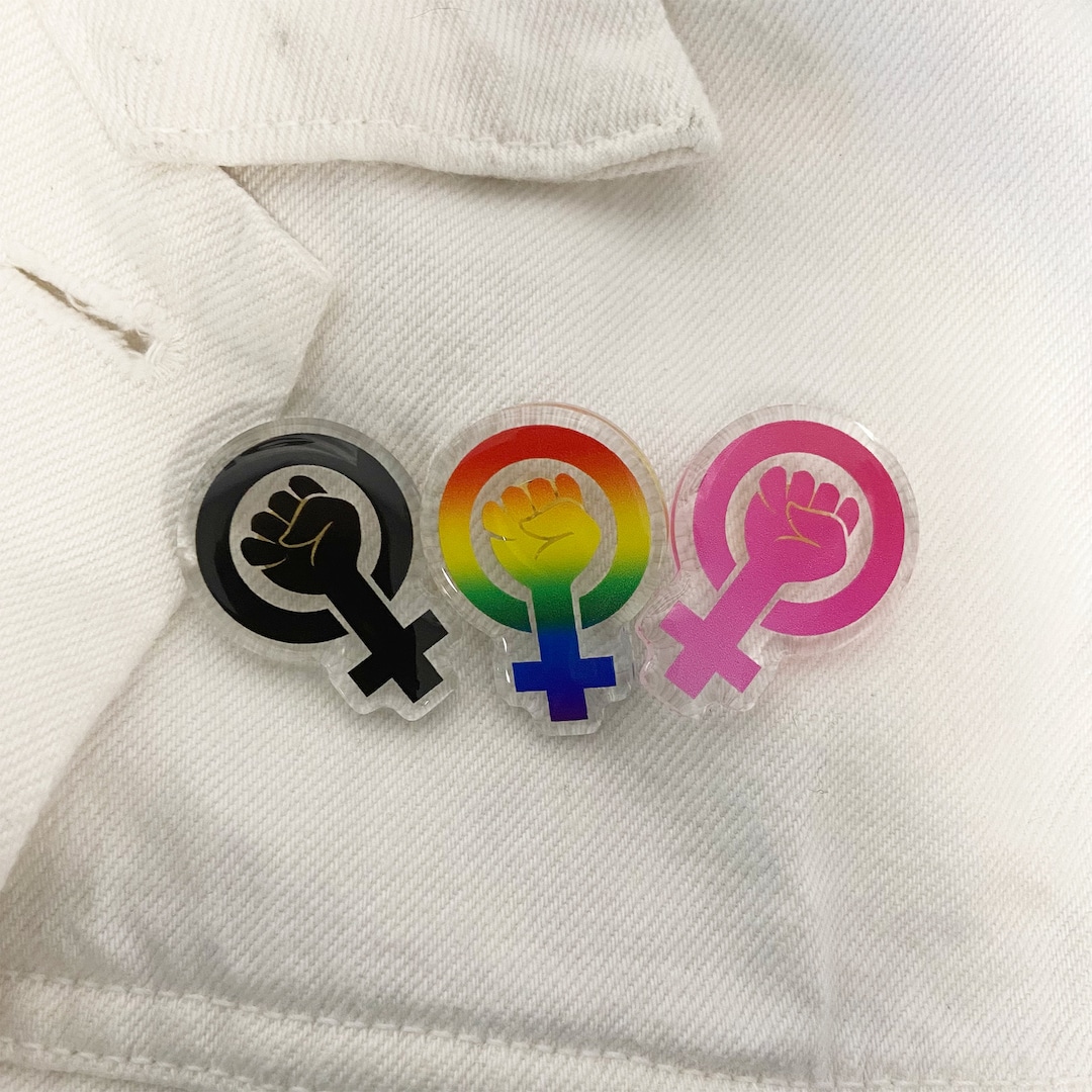 Feminist Symbol Pins | Acrylic Pins | Feminist Pins | Female ...