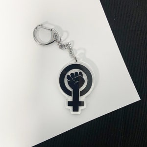 Feminist Symbol Keychains | Acrylic Charms | Feminist Keychains | the ...