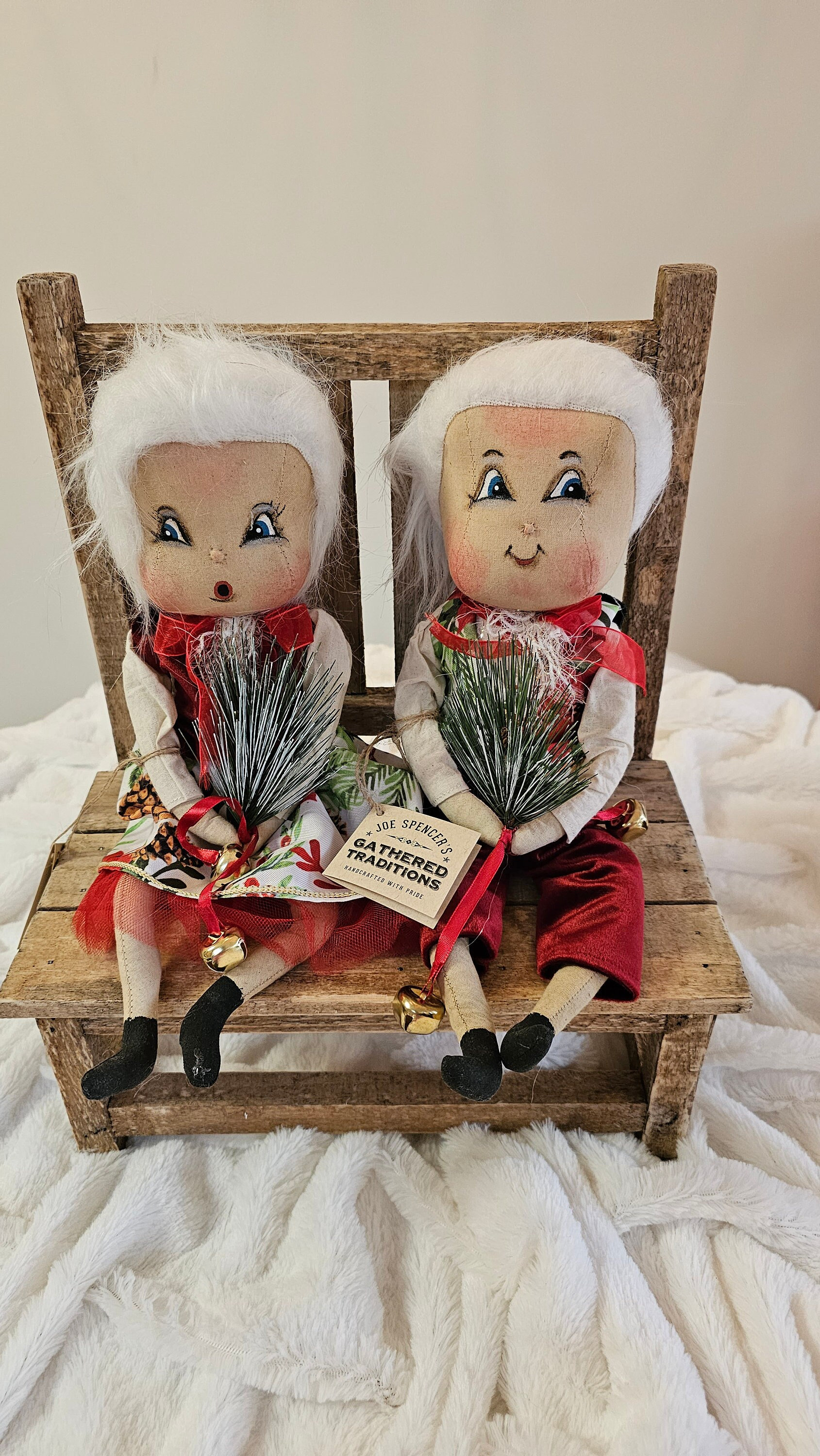 Joe Spencer Gathered Traditions Winter/christmas Art Dolls - Etsy