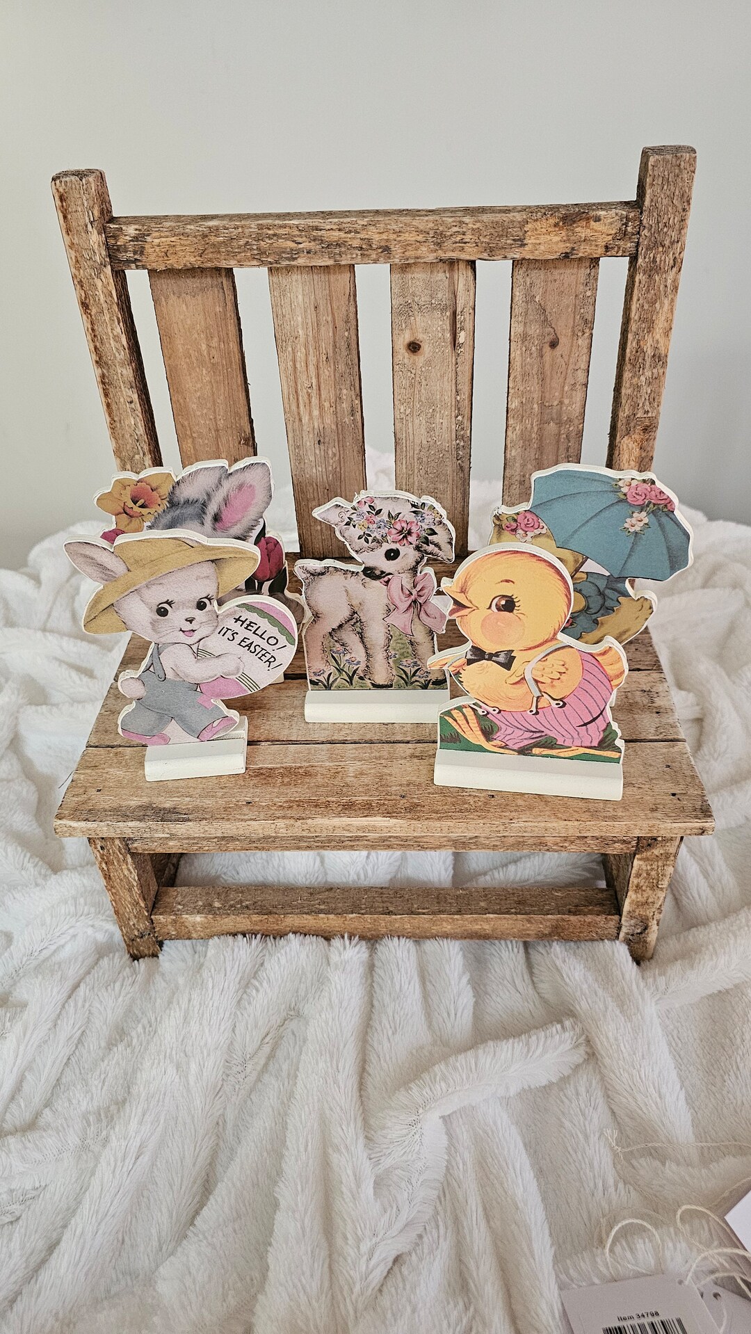 Vintage Inspired Easter Stand up Set~retro, Nostalgic/primitive - Etsy