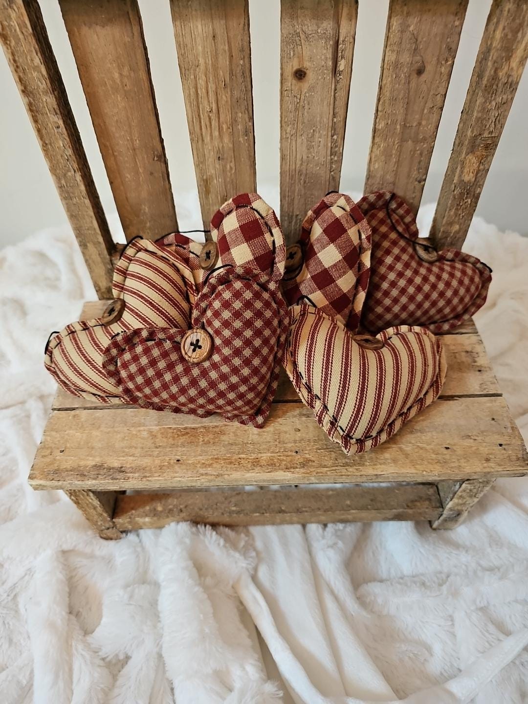 Primitive Rustic Country Heart Ornaments/ Bowl Fills/ Tucks - Etsy