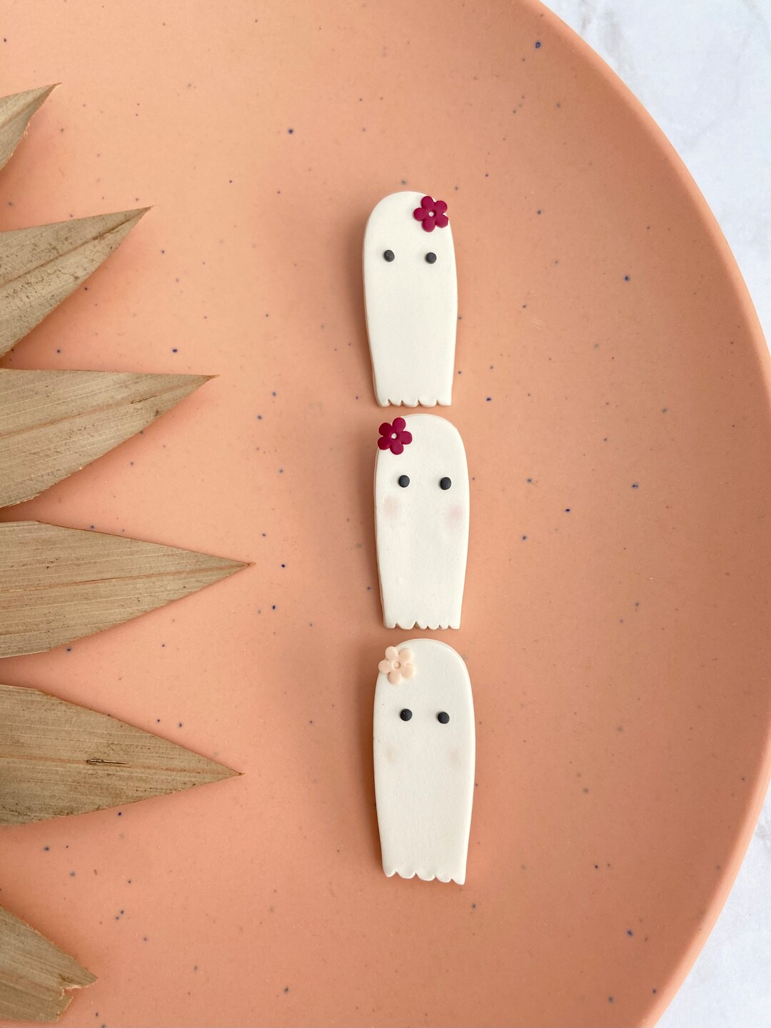 Cute Ghost Hair Clip, Blushing Ghoul Halloween Barrette, No Slip Hair ...