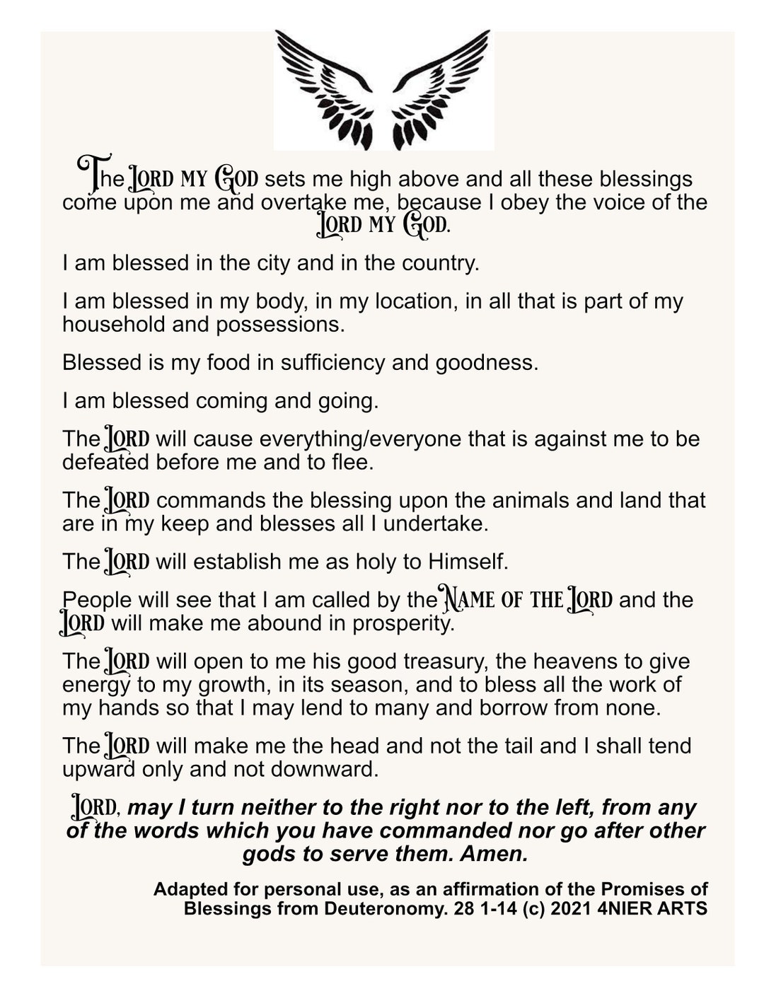 Old Testament BLESSINGS, Bible, Affirmations, Hope - Etsy