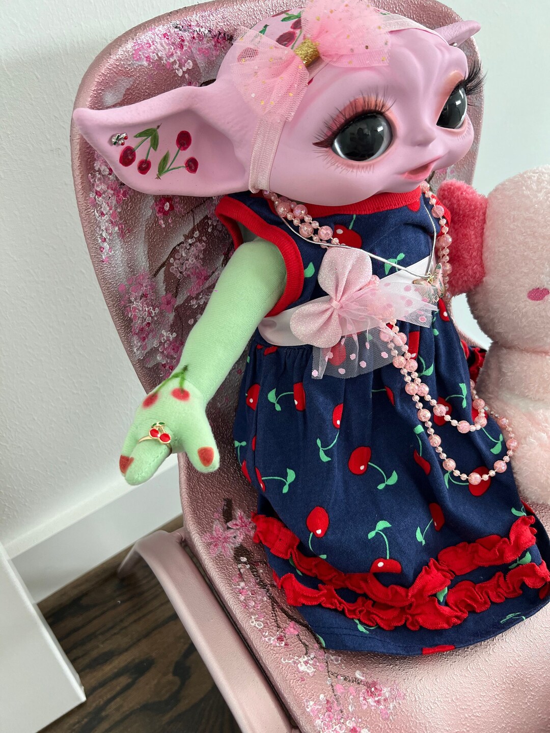 Custom Painted* Baby Yoda Pink Cherry Grogu Rare Finds - Etsy