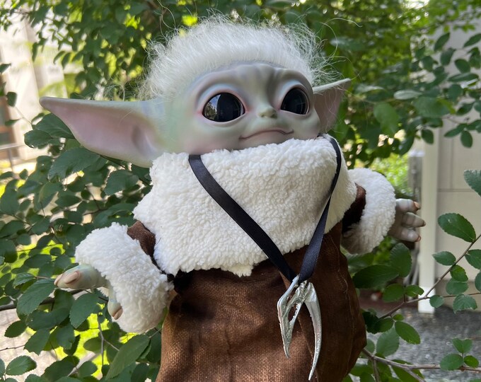 Custom Painted* Baby Yoda Reborn Doll Realistic Grogu Bantha Rare Finds ...