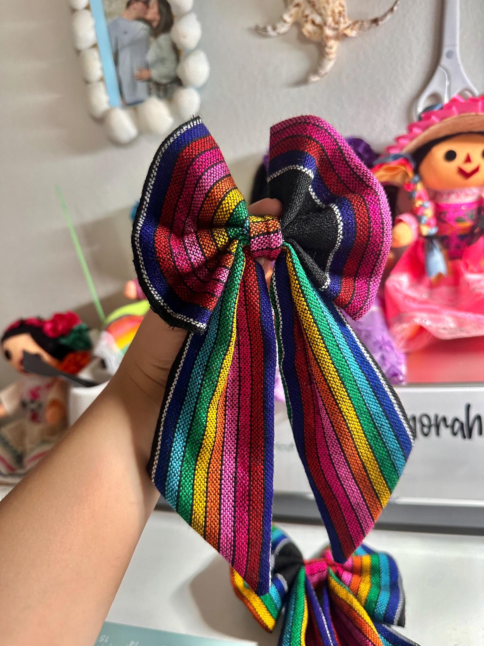Mexican BOWS FOR GIRLS, Handmade With Love, Big Bow Black. Viva Mexico ...