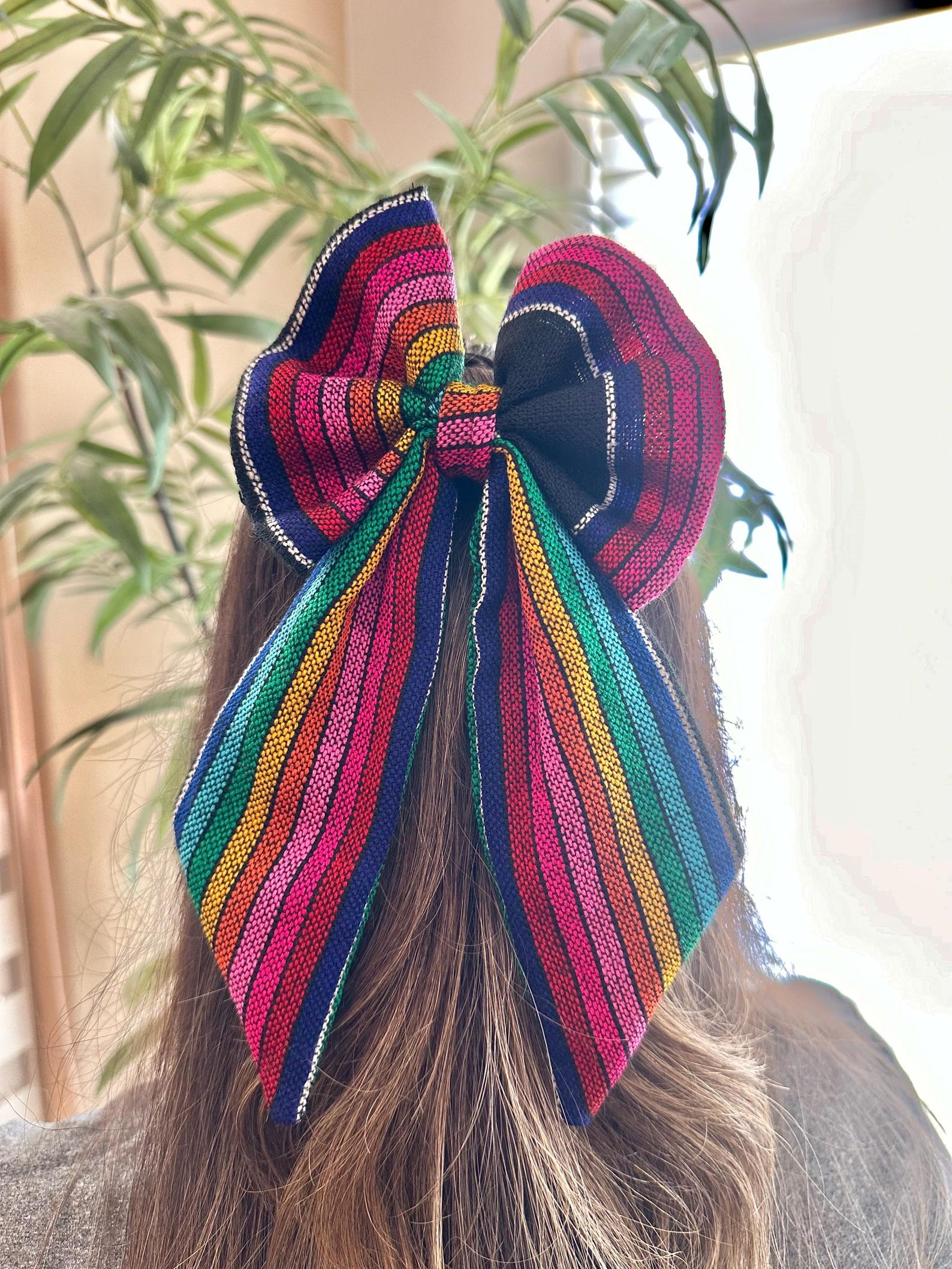 Mexican BOWS FOR GIRLS, Handmade With Love, Big Bow Black. Viva Mexico ...