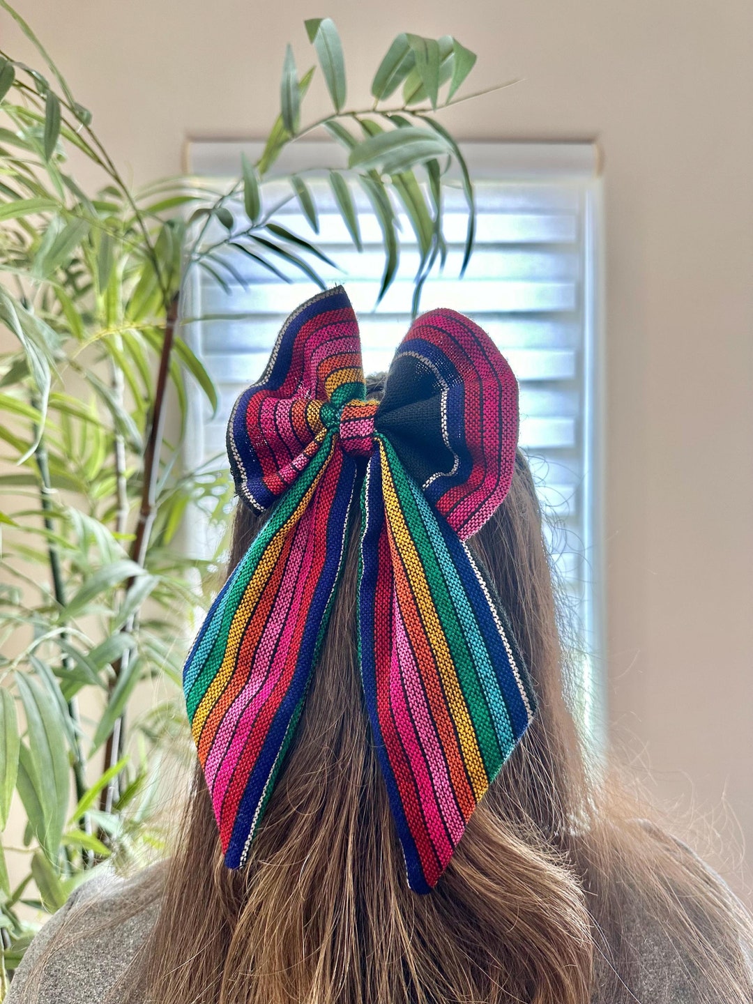 Mexican BOWS FOR GIRLS, Handmade With Love, Big Bow Black. Viva Mexico ...