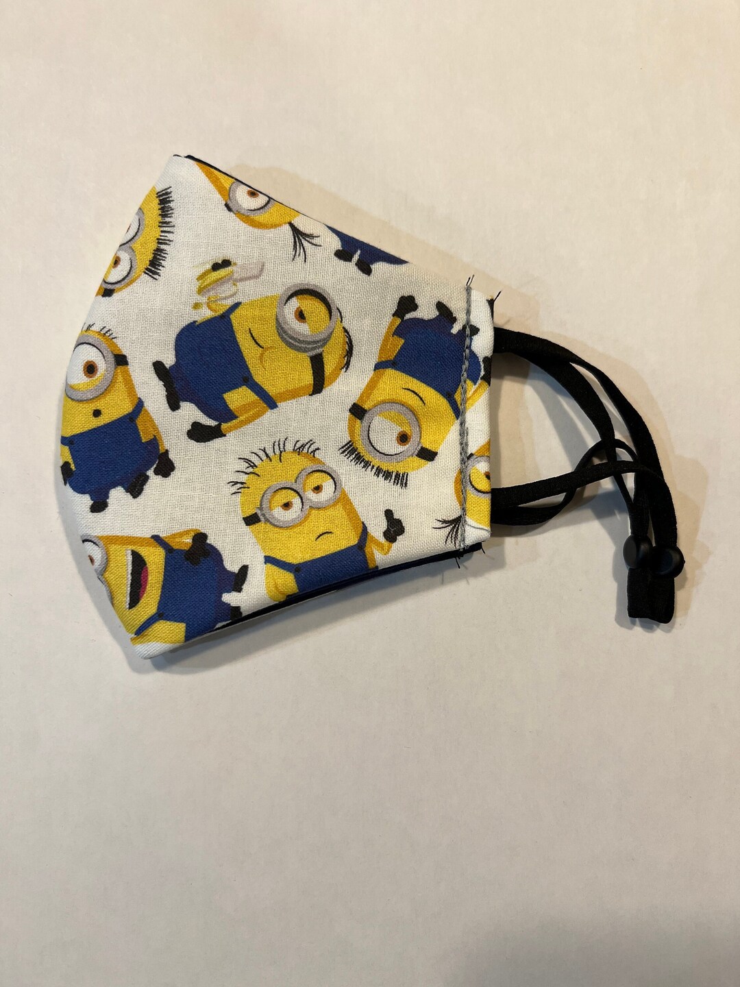 MINIONS (adjustable Elastic) Kids Size Triple Layer Face Mask - Etsy